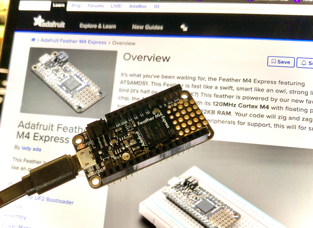 Getting ready for CircuitPython (FeatherWing M4 Express) - Desert Media Art